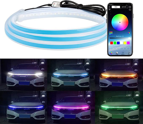 Check out our Colorful LED DRL Hood Strip Light